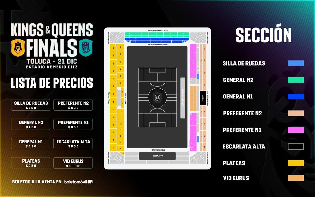¡Infierno listo! Abren venta general de boletos para Finales de Kings y Queens League en Nemesio ...